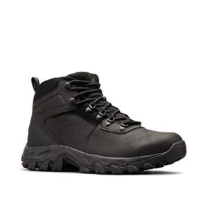 Columbia mens Newton Ridge Plus Ii Waterproof Hiking Boot, Black/Black, 12 US