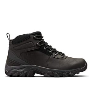 Columbia mens Newton Ridge Plus Ii Waterproof Hiking Boot, Black/Black, 12 US