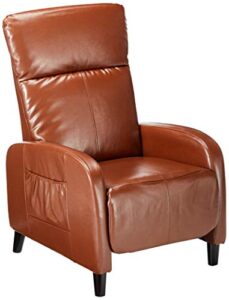 christopher knight home trenton hazelnut brown leather recliner