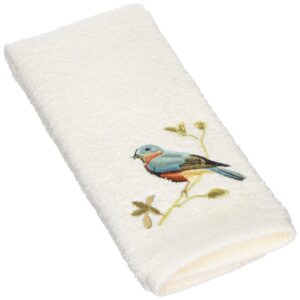 avanti linens - fingertip towel, soft & absorbent cotton towel (premier songbirds collection)