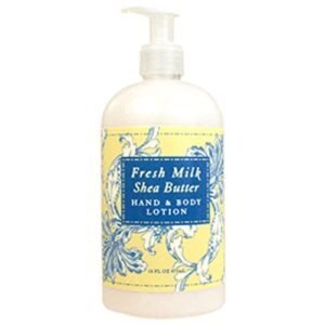 greenwich bay trading company hand & body lotion, fresh milk shea butter, 16 ounce (r2x003)