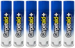 10 oz. carpetaid+ carpet stain remover & spot cleaner (pack of 6 cans): easily and effectively remove food, drink, dirt, mud, pet, and other stubborn stains instantly; no rubbing or scrubbing