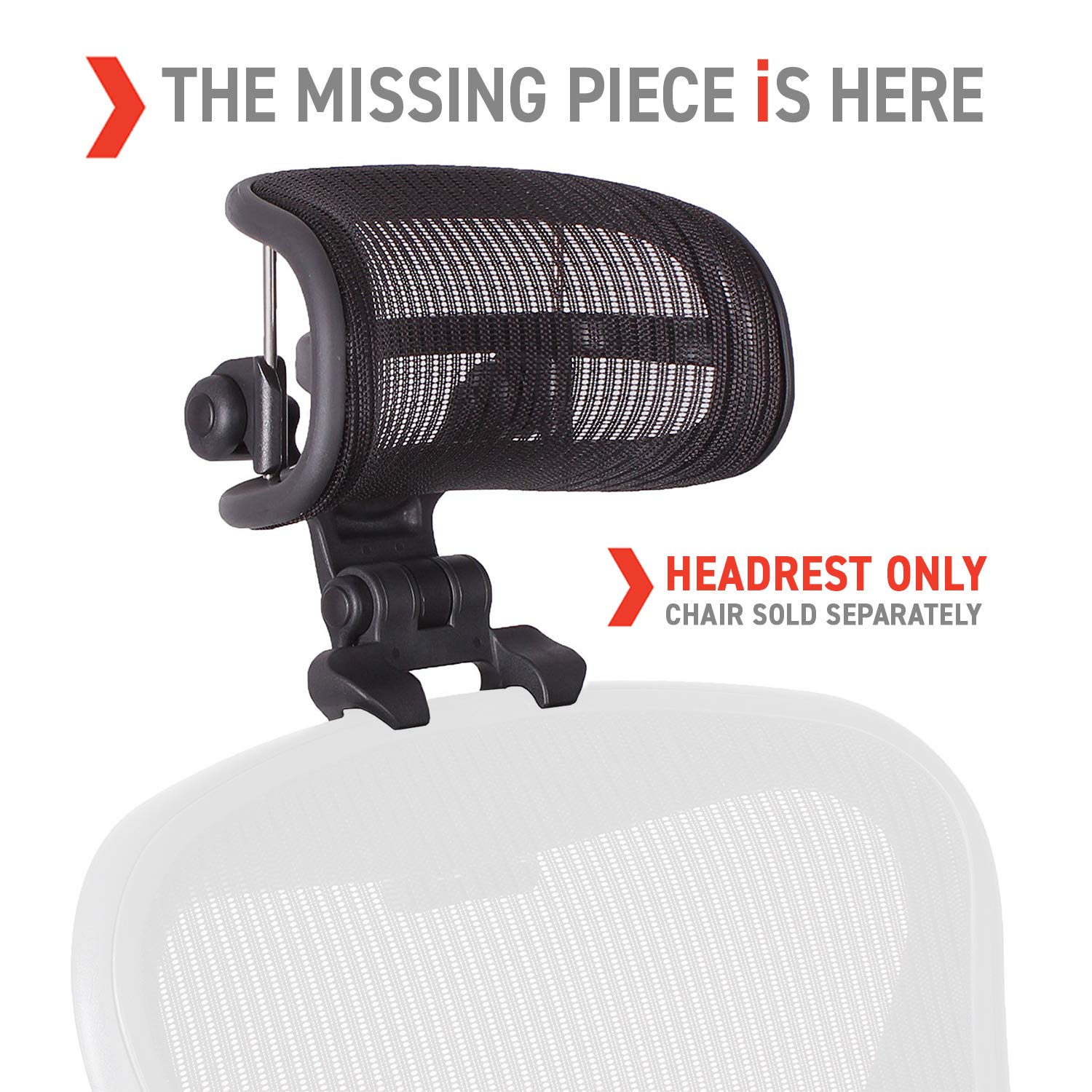 Engineered Now The Original Headrest for The Herman Miller Aeron Chair (H4 for Classic, Carbon)