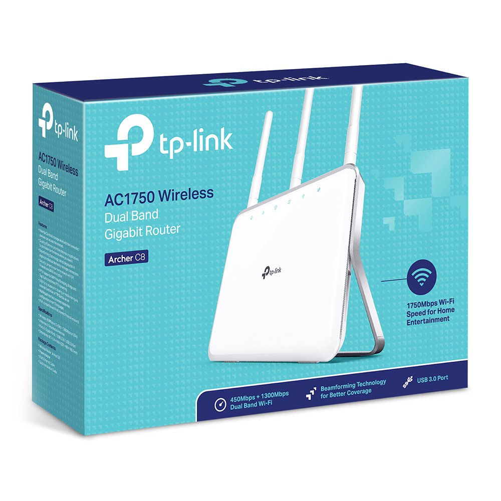 TP-Link AC1750 Wireless Wi-Fi Gigabit Router (Archer C8)