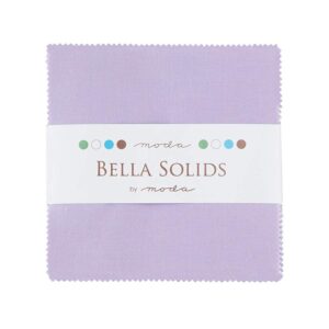 bella solids lilac moda charm pack by moda fabrics; 42-5" quilt squares