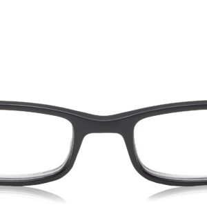 Foster Grant mens Kramer E.readersÂ™ Glasses Reading Glasses, Matte Black/Transparent, 51 mm US