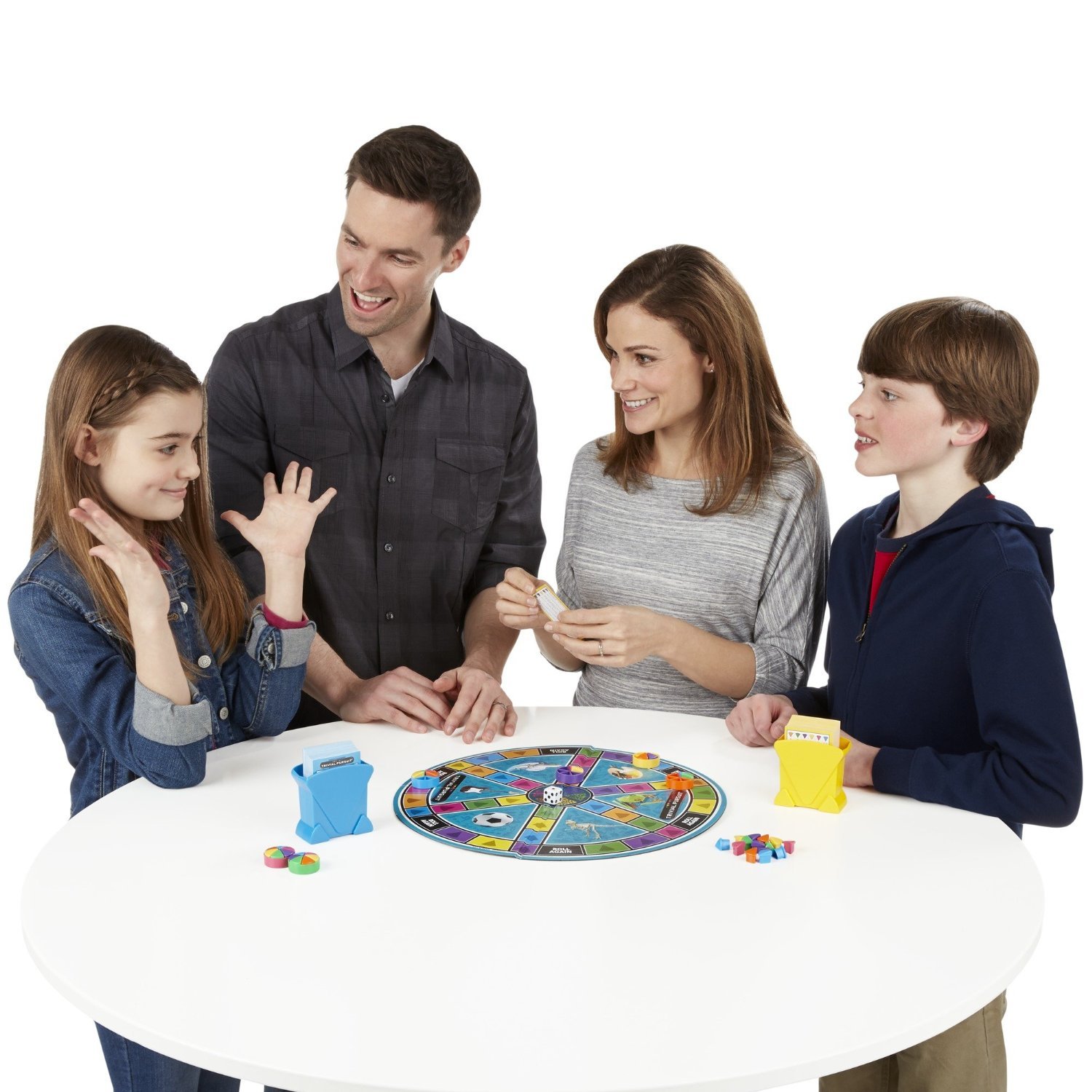 Hasbro Gaming Trivial Pursuit Game: Family Edition Board Game, Family Trivia Games for Adults and Kids, 2+ Players, Ages 8+ (Amazon Exclusive)