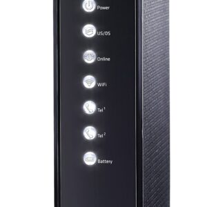 ARRIS DOCSIS 3.0 Residential Gateway with 802.11n/ 4 GigaPort Router/ 2-Voice Lines Certified with Comcast (TG862G-CT)