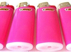 Bic Mini Hot Pink Lighters Lot of 4