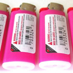 Bic Mini Hot Pink Lighters Lot of 4