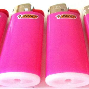 Bic Mini Hot Pink Lighters Lot of 4