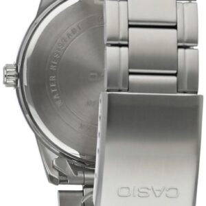 Casio #MTP-V001D-1B Men's Standard Stainless Steel Easy Reader Black Dial Watch