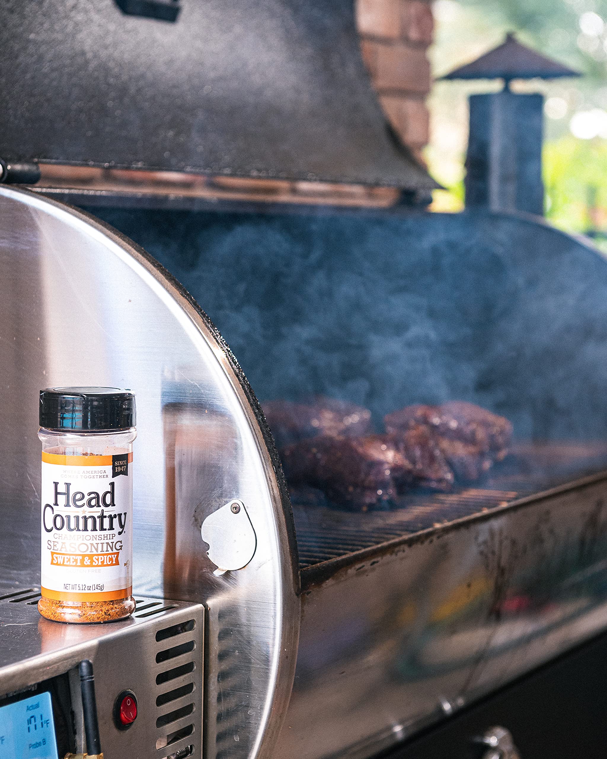 Head Country Bar-B-Q Championship Seasoning, Sweet & Spicy | Gluten Free, MSG Free Barbecue Seasoning With No Allergens | Sweet, Smoky Dry Rub Great On BBQ Chicken, Pork & Ribs | 5.12 Ounce, Pack of 1