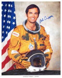 bob crippen hand signed 8x10 color photo+coa great skylab nasa astronaut