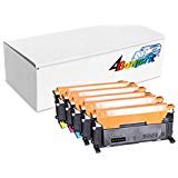 (5 pack, 2b+cym) 4benefit compatible clp325w toner cartridges clp325 clt-k407s clt-c407s clt-m407s clt-y407s replacement for clx-3185 clx-3185fn clx-3185fw clp-320n clp-325 clp-325w laser printer