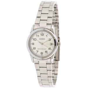 casio women's ltpv001d-7b silver metal quartz watch