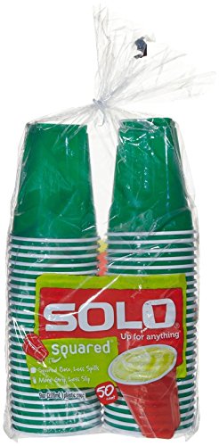 Solo Plastic Party Cups, Red - 9 oz - 50 ct