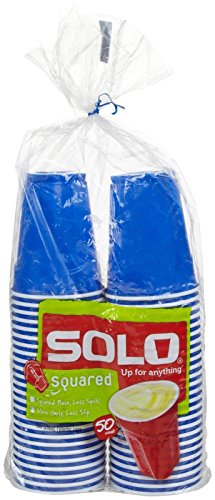 Solo Plastic Party Cups, Red - 9 oz - 50 ct