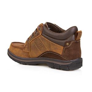 skechers men's segment melego chukka boot,dark brown,11.5 m us