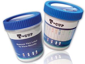 5 panel integrated multi drug urine test t-cup (coc/thc/opi/amp/mamp) (multiple quantities) (50)