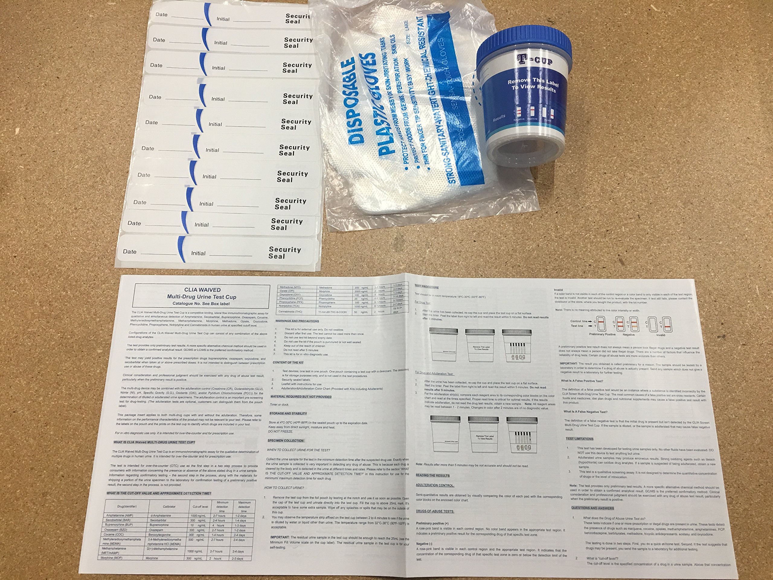 5 Panel Integrated Multi Drug Urine Test T-Cup (COC/THC/OPI/AMP/MAMP) (Multiple Quantities) (50)