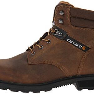 Carhartt Men's CMW6174 Traditional Welt 6" Soft Toe Non WP Boot Construction Shoe, Dark Brown Oil Tanned, 9