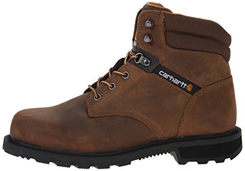 Carhartt Men's CMW6174 Traditional Welt 6" Soft Toe Non WP Boot Construction Shoe, Dark Brown Oil Tanned, 9