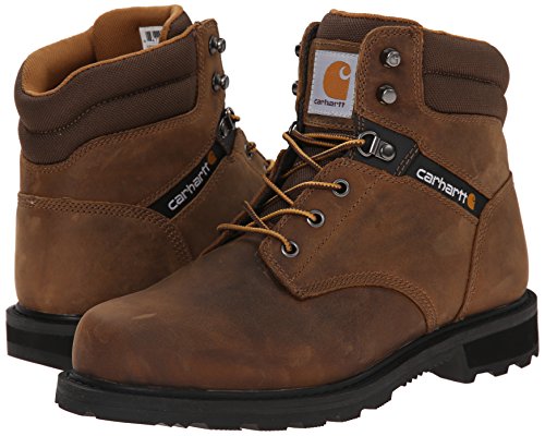 Carhartt Men's CMW6174 Traditional Welt 6" Soft Toe Non WP Boot Construction Shoe, Dark Brown Oil Tanned, 9