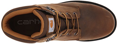 Carhartt Men's CMW6174 Traditional Welt 6" Soft Toe Non WP Boot Construction Shoe, Dark Brown Oil Tanned, 9