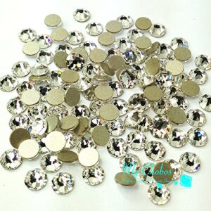 144 pcs crystal (001) clear swarovski new 2088 xirius 20ss flat backs rhinestones 5mm diy bling deco round