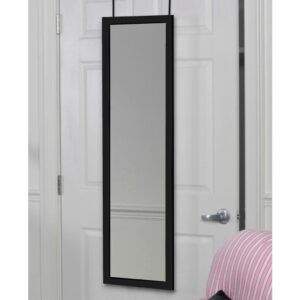 mirrotek dm1448blk door mirror, 13.7" x 48", black