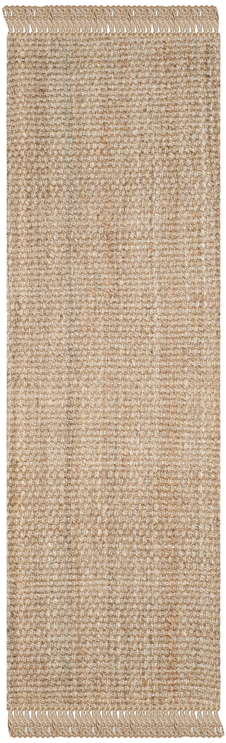 SAFAVIEH Natural Fiber Collection Accent Rug - 2' x 3', Natural, Handmade Tassel Jute, Ideal for High Traffic Areas in Entryway, Living Room, Bedroom (NF467A)