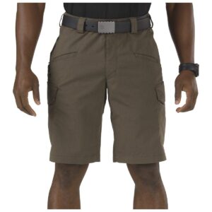 5.11 tactical men's stryke 11-inch inseam military shorts, flex-tac ripstop fabric, style 73327 tundra, 31