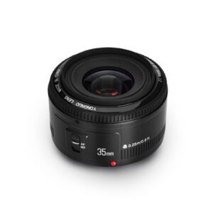 YONGNUO YN35mm F2 Lens 1:2 AF/MF Wide-Angle Fixed/Prime Auto Focus Lens for Canon EF Mount EOS Camera