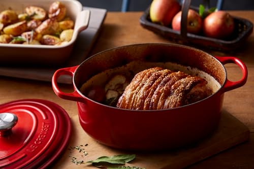 Le Creuset Enameled Cast Iron Signature Oval Dutch Oven, 2.75 qt., Cerise