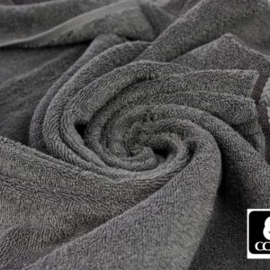 COTTON CRAFT Ultra Soft Hand Towels - 6 Pack - 16x28-100% Cotton Face Towels - Absorbent Quick Dry Everyday Luxury Hotel Bathroom Kitchen Spa Gym Shower Pool Camp Picnic Dorm - Easy Care - Charcoal