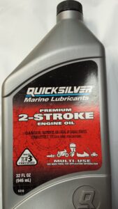 mercury quicksilver premium 2 cycle 2 stroke outboard oil 32oz