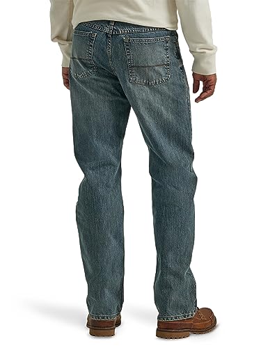 Wrangler Authentics Men's Relaxed Fit Boot Cut Jean, Tinted Mid Shade, 38W x 30L