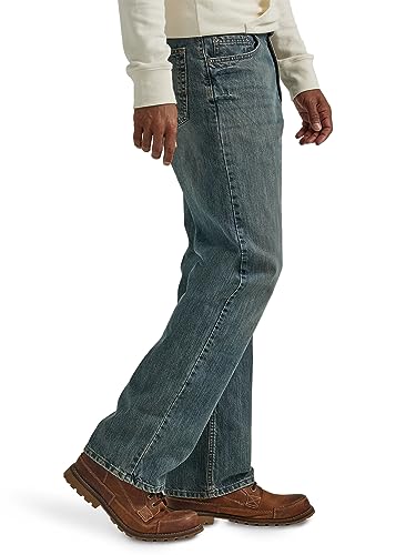 Wrangler Authentics Men's Relaxed Fit Boot Cut Jean, Tinted Mid Shade, 38W x 30L