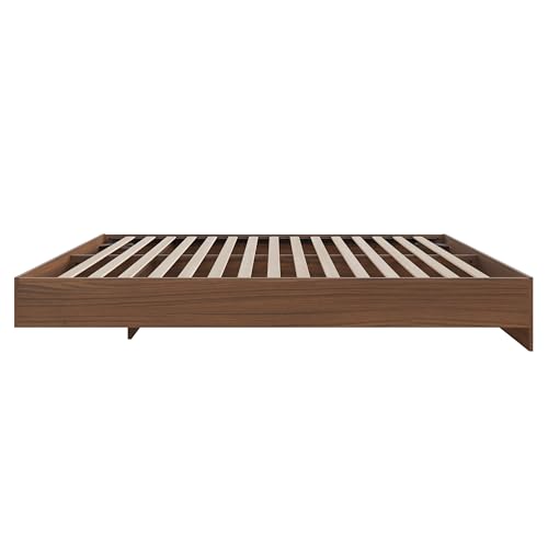 Nexera 346031 Platform Bed Frame, Queen|Walnut