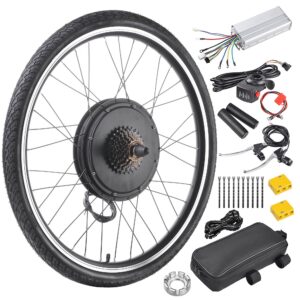 aw electric bike conversion kit 48v 1000w 26" rear wheel e-bike conversion kit dual mode controller thumb throttle ebike wheel kit cycling hub conversion kit