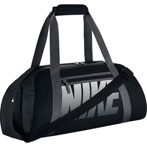 nike new gym club duffel bag black/dk grey/white