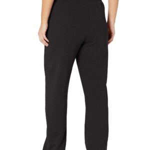 JUST MY SIZE womens Plus-size Ecosmart - Petite Length athletic sweatpants, Ebony, 1X US