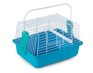 prevue pet products travel cage for birds and small animals, blue (sp1304blue), 9.0" l x 5.6" w x 6.1" h