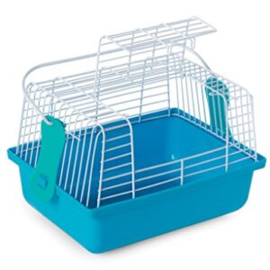 Prevue Pet Products Travel Cage for Birds and Small Animals, Blue (SP1304BLUE), 9.0" L x 5.6" W x 6.1" H