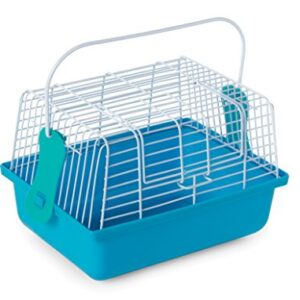 Prevue Pet Products Travel Cage for Birds and Small Animals, Blue (SP1304BLUE), 9.0" L x 5.6" W x 6.1" H