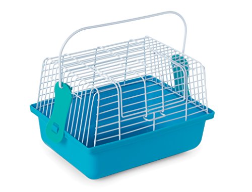 Prevue Pet Products Travel Cage for Birds and Small Animals, Blue (SP1304BLUE), 9.0" L x 5.6" W x 6.1" H