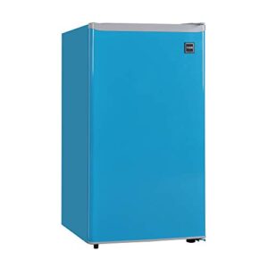 rca rfr321-fr320/8 igloo mini refrigerator, 3.2 cu ft fridge, blue