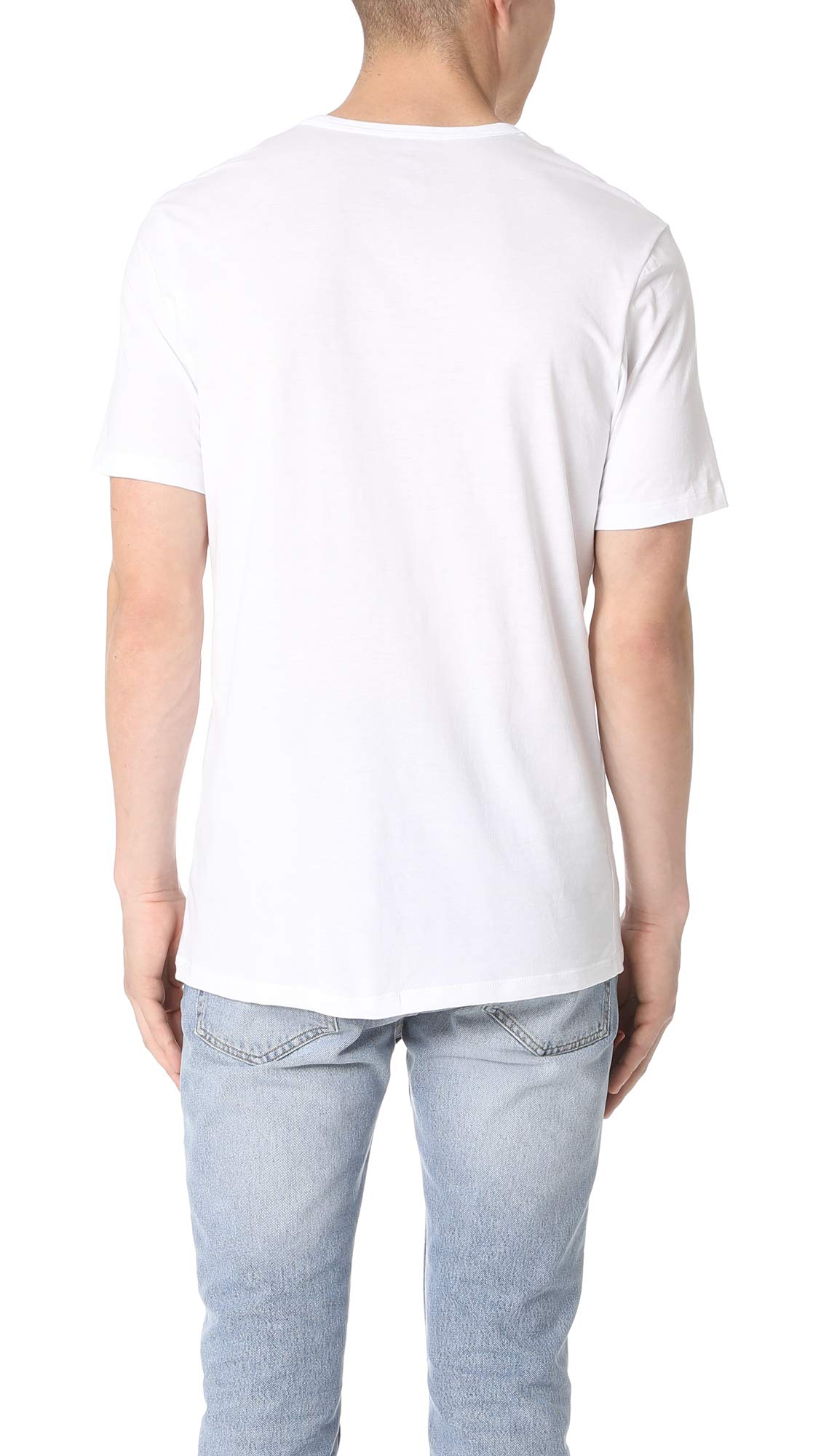 Calvin Klein Men's Cotton Classics Short Sleeve V-Neck T-Shirt, White (3 Pack), Large