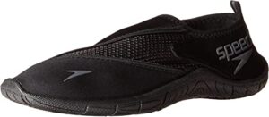 speedo mens surfwalker pro 3.0 athletic water shoes, speedo black, 11 us